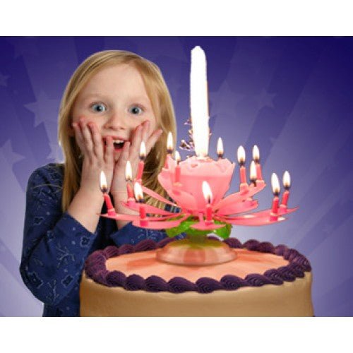 Magic flower birthday candle store