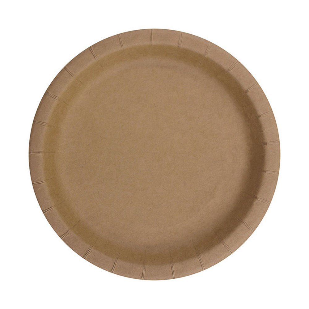 12pk Brown Kraft Paper Plates – Everything Party