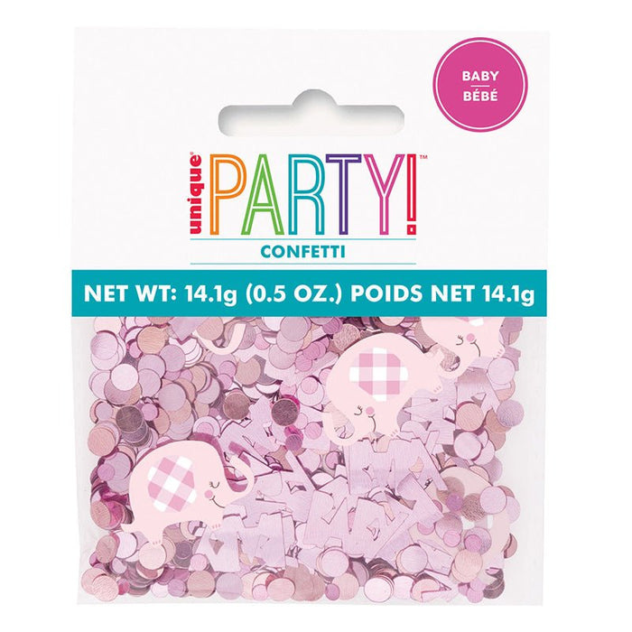 14g Baby Shower Pink Floral Elephant Confetti Table Scatters ...