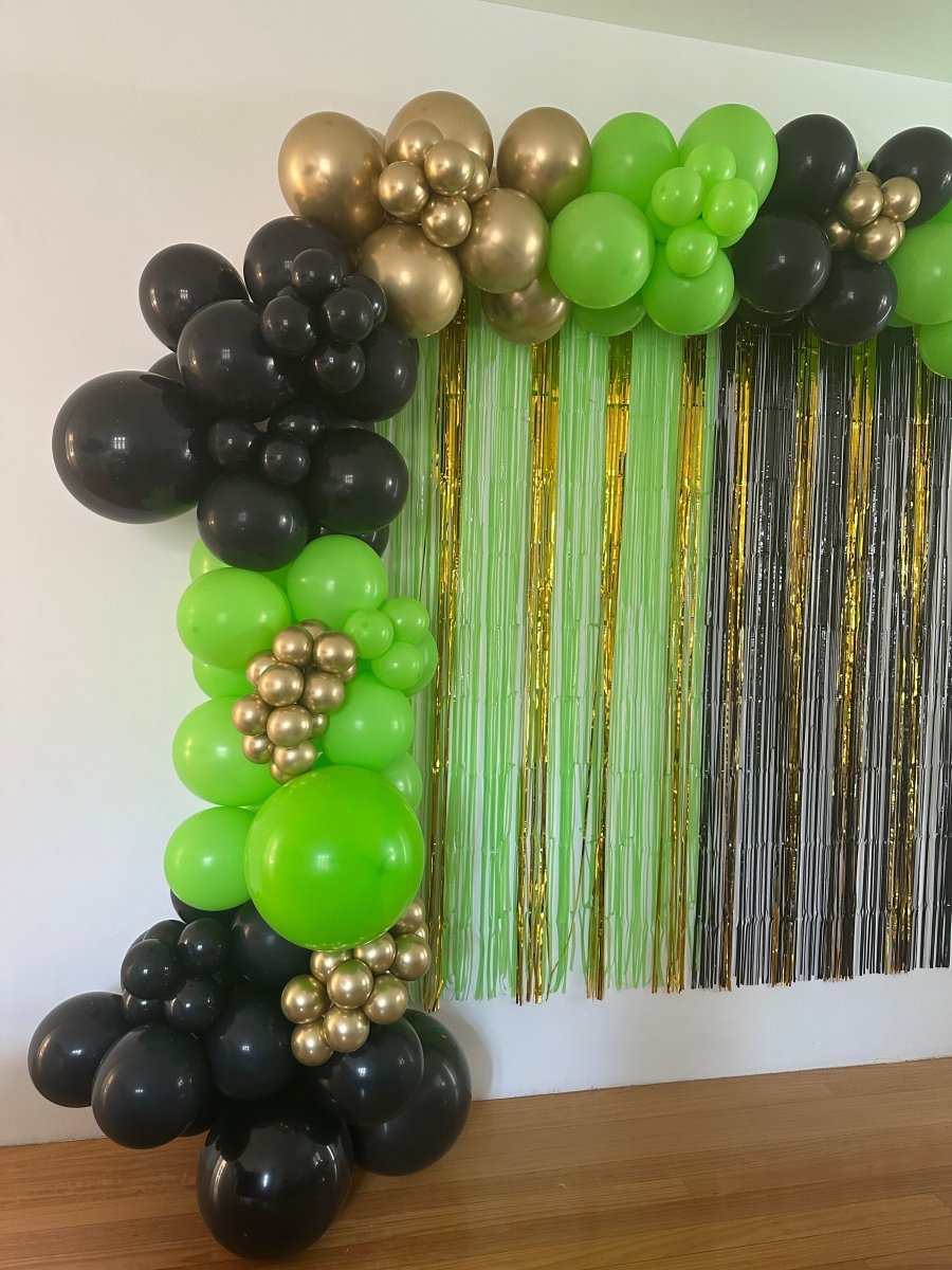 21st Birthday Balloon Garland With Foil Curtain – Everything Party