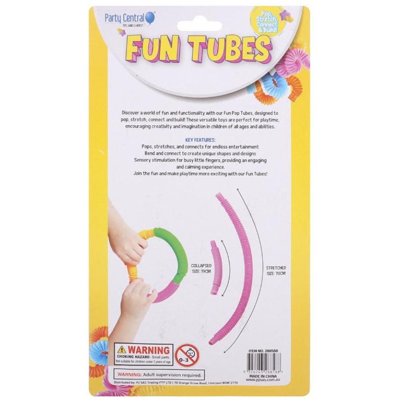 3pks Fun Tubes – Bend, Stretch & Connect Sensory Play Tubes ...