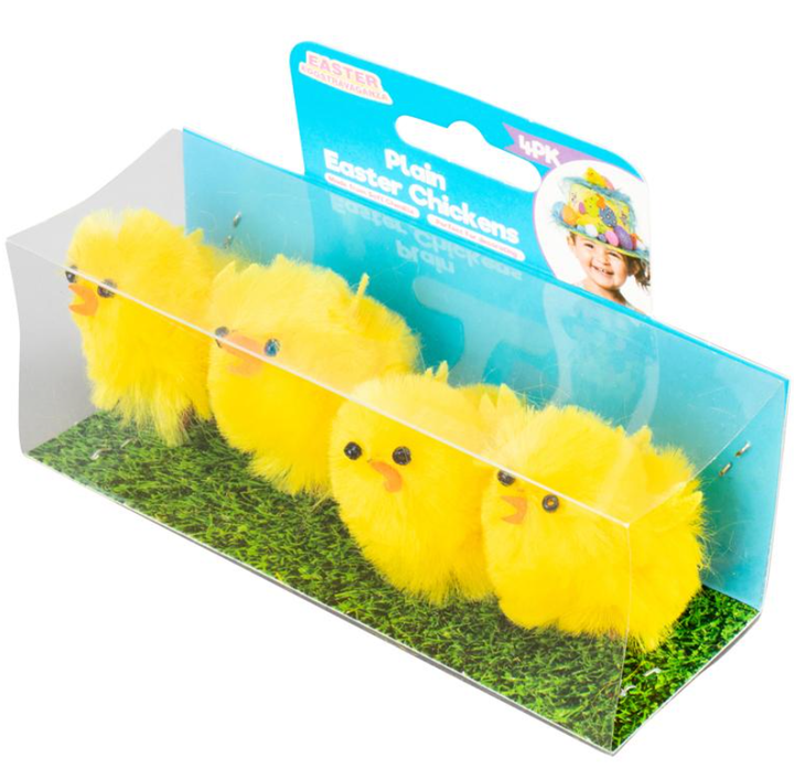 4pk Plush Easter Chicks Large 4.5cm – Everything Party