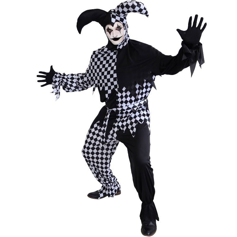 Adult Dark Jester Clown Costume – Everything Party