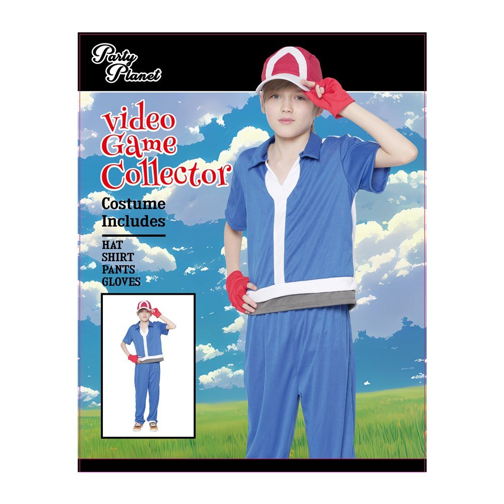 Children’s Pokémon Trainer Costume – Ash Ketchum Style Outfit ...