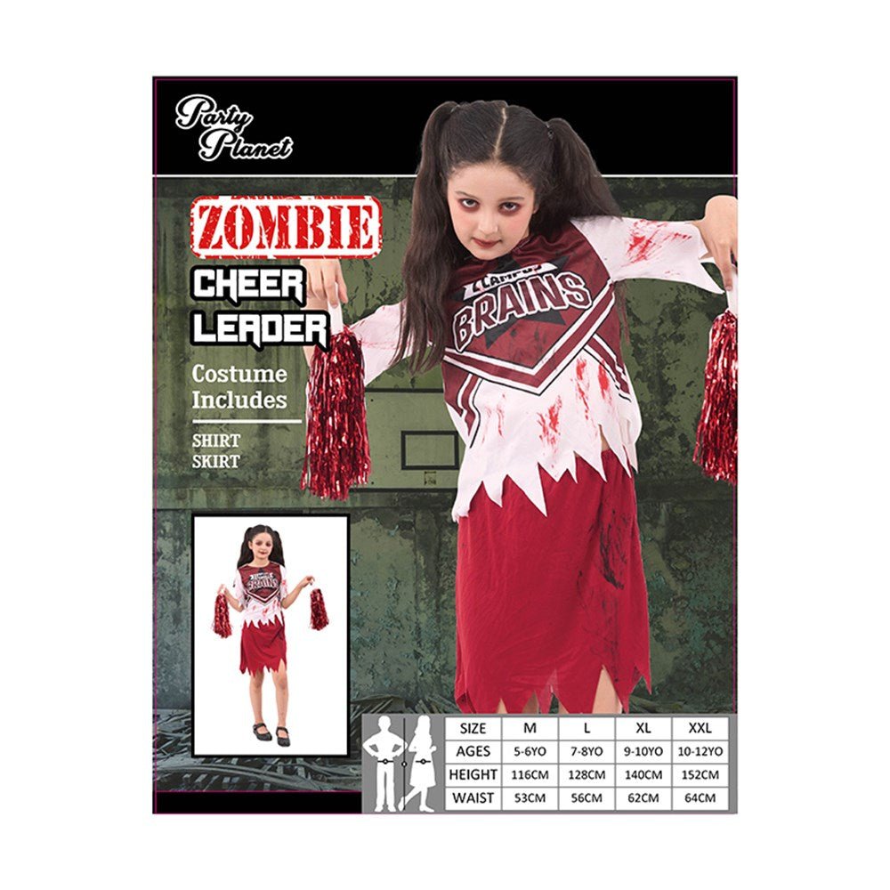 Children Zombie Cheerleader Girl Costume – Everything Party