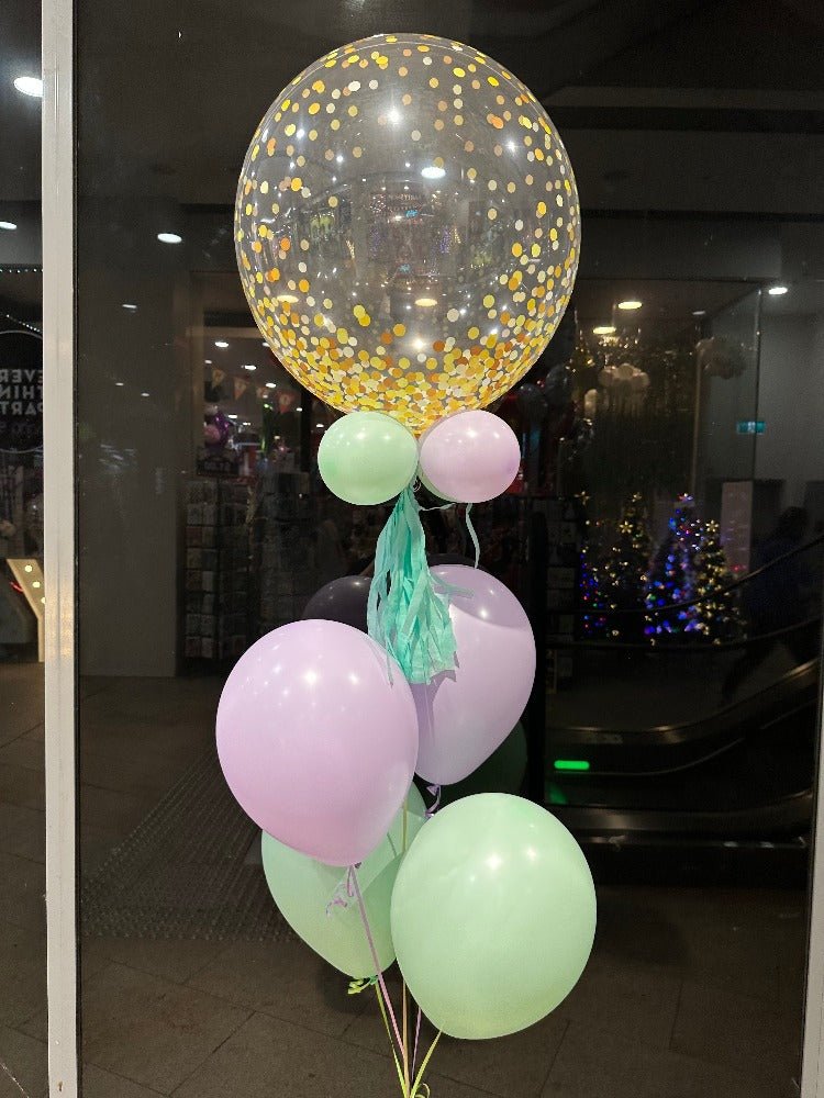 Clear Bubble Balloon with Tassel and Latex Balloon Bouquet – Everything ...