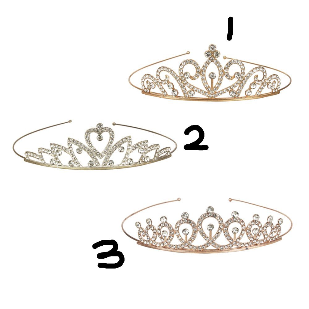 Metal Princess Diamante Tiara – Everything Party