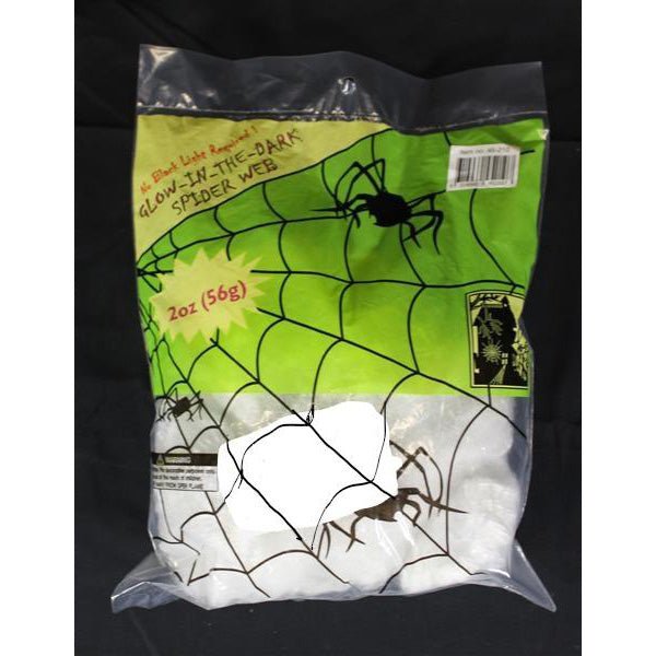 2oz 56g Stretchable Glow in the Dark Spider Web – Everything Party
