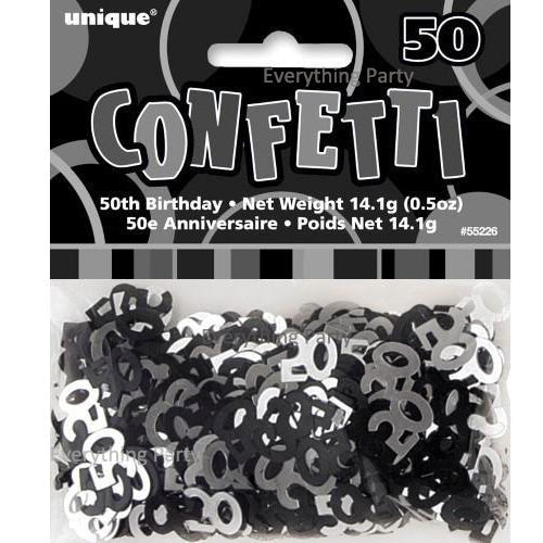50th Birthday Table Scatters 14g (Blue, Pink, Black) – Everything Party