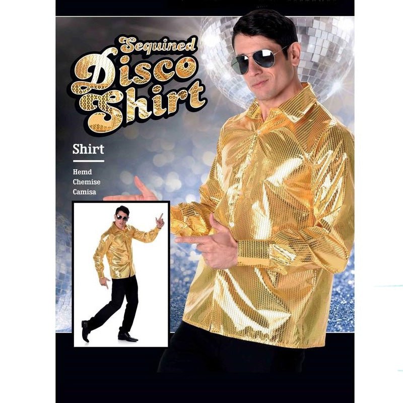 Adult Sequin Disco Shirt - Gold – Everything Party