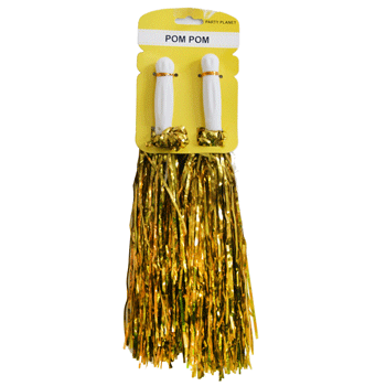 Metallic Cheerleader Pom Pom - Gold – Everything Party